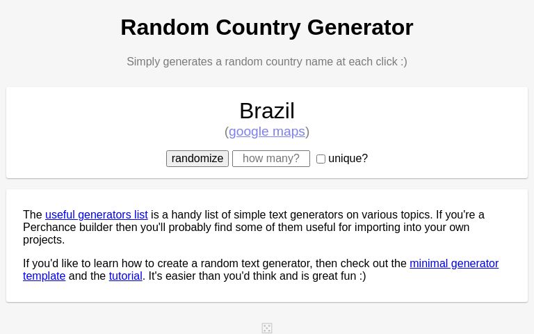 Random Country Generator