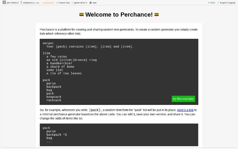 Create a Random Generator - Perchance.org