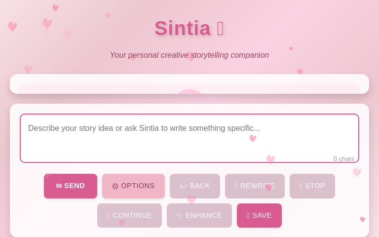 Sintia 💕 ― Perchance Generator