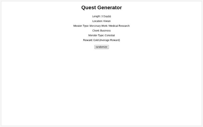 Quest Generator