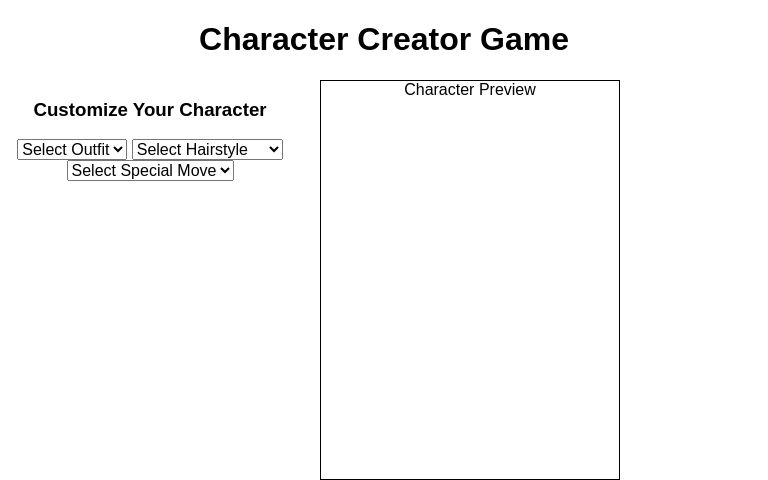 Character Creator Game ― Perchance Generator