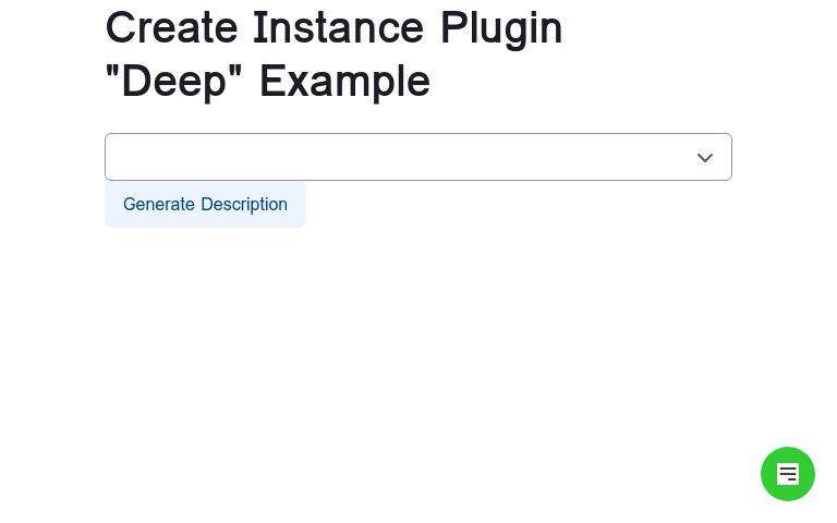 Create Instance Plugin "Deep" Example