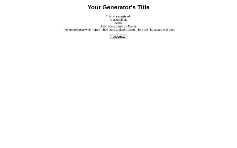 Minimal ― Perchance Generator