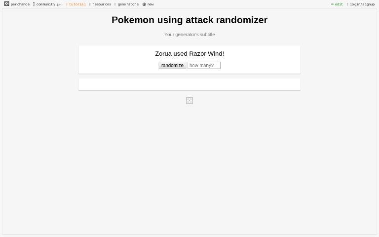 Pokemon using attack randomizer ― Perchance Generator