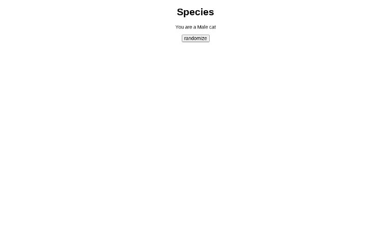 Species ― Perchance Generator