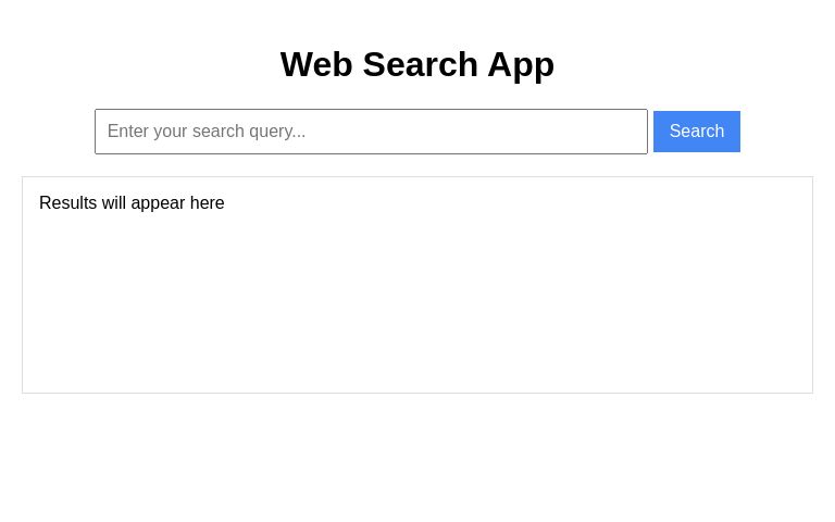Web Search App ― Perchance Generator