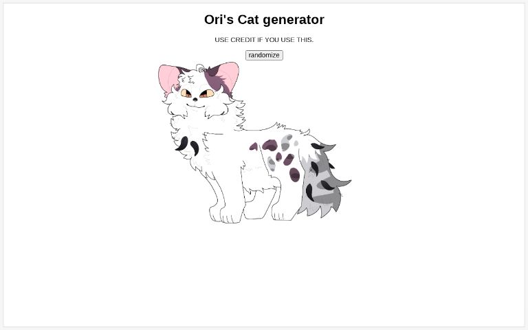Ori's Cat generator