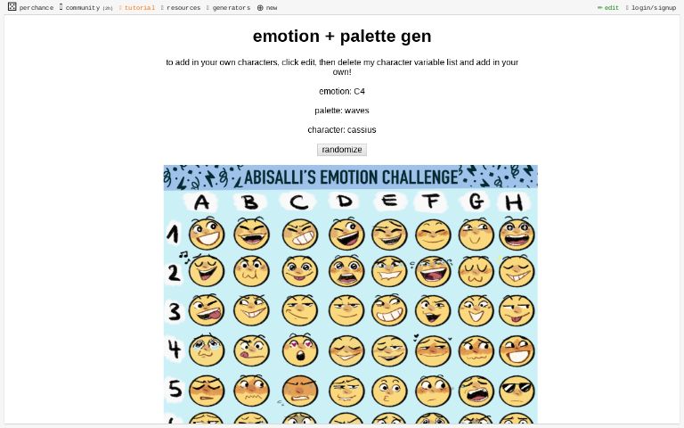 emotion + palette gen