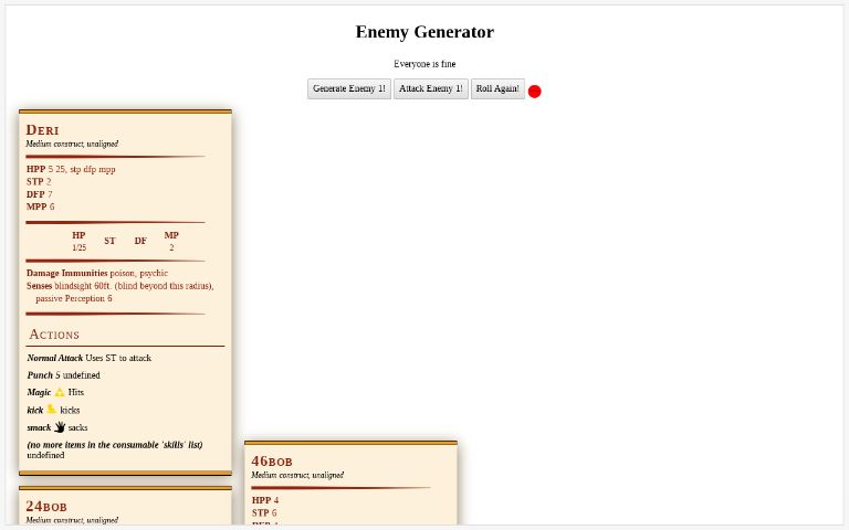 Enemy Generator