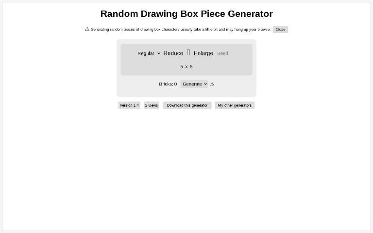 Random Drawing Box Piece Generator (old)