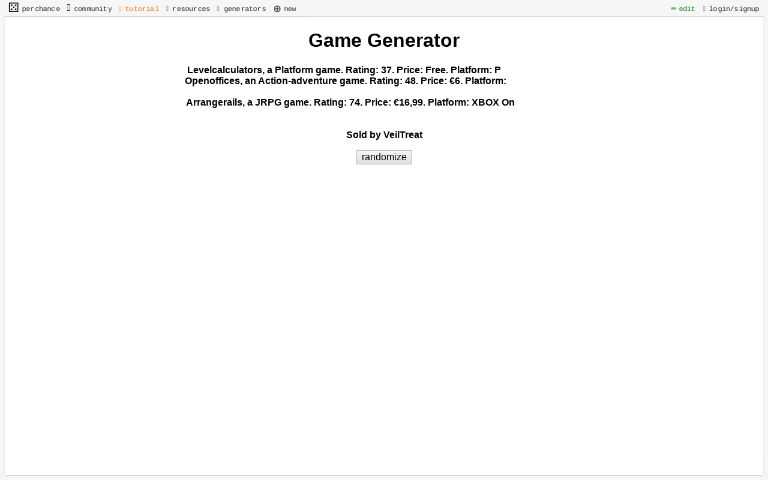 Game Generator