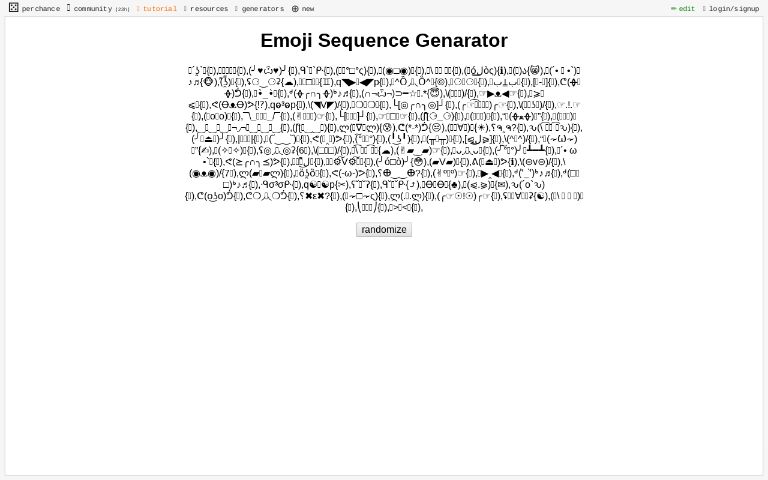 Emoji Sequence Genarator ― Perchance Generator
