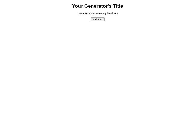 Minimal ― Perchance Generator