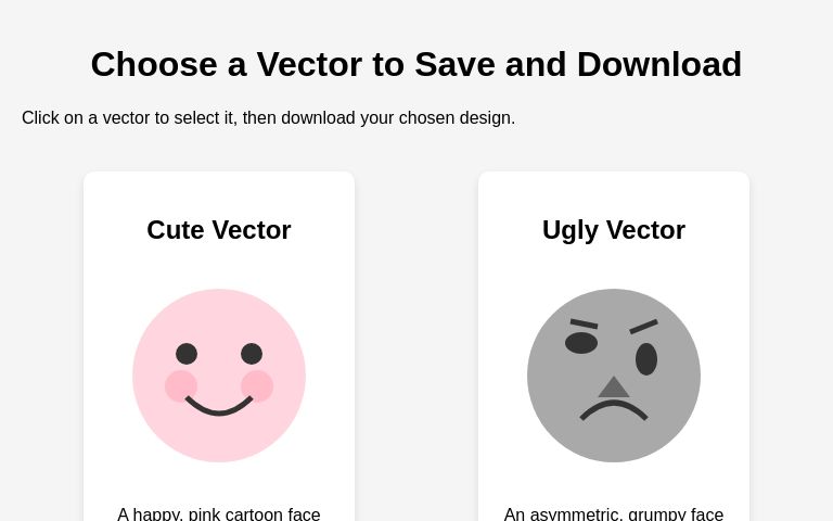 Choose a Vector to Save and Download ― Perchance Generator