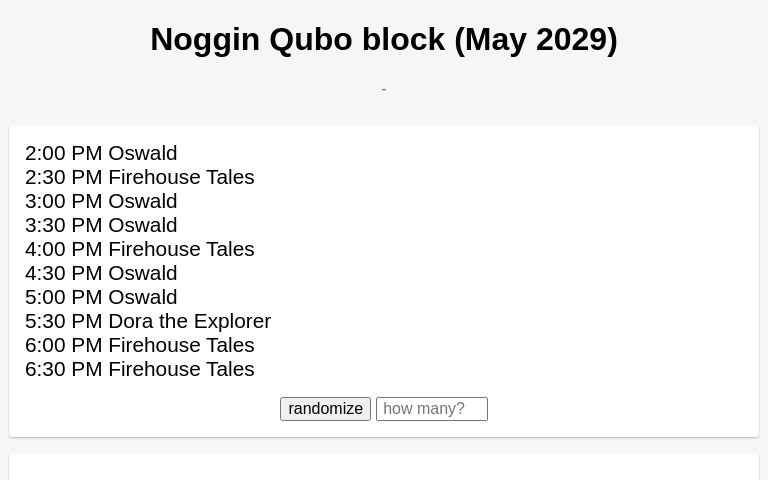 Noggin Qubo block (May 2029) ― Perchance Generator