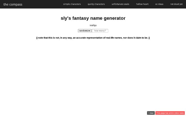 sly's fantasy name generator