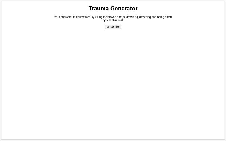 Trauma Generator