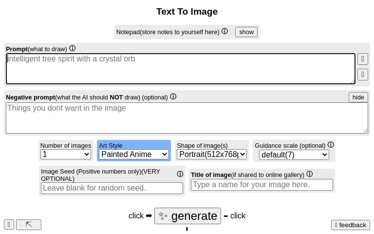 Stable Diffusion AI ― Perchance Generator