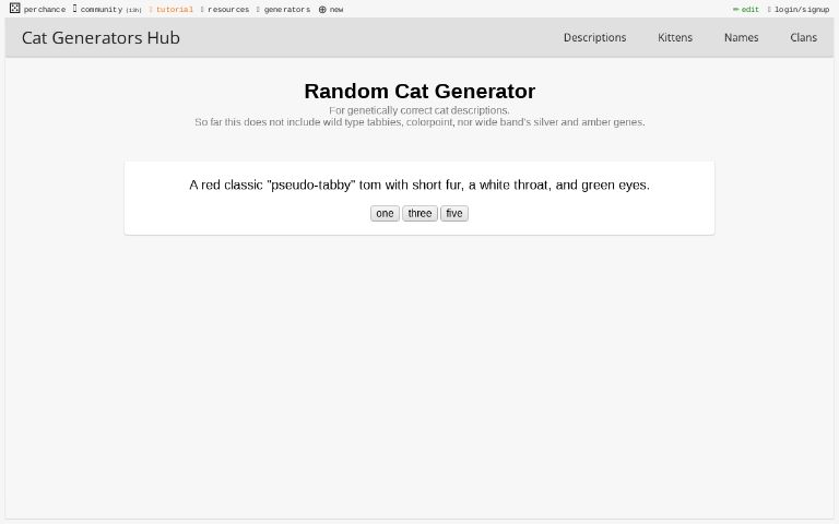 Random Cat Generator