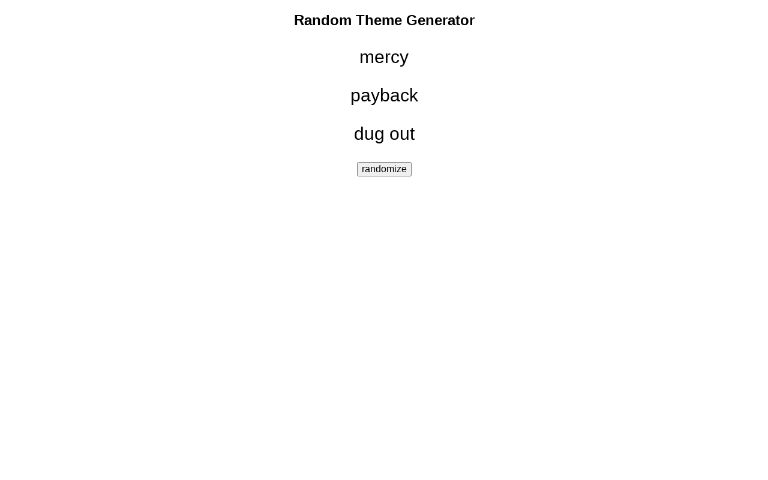 Random Theme Generator