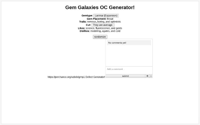 Gem Galaxies OC Generator!