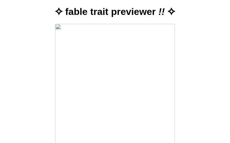 fable trait previewer !! ― Perchance Generator