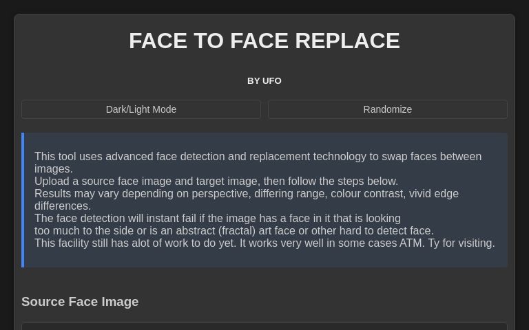 Face2Face Replace ― Perchance Generator