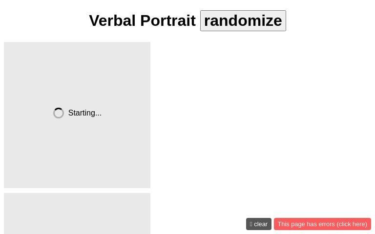 Verbal Portrait randomize ― Perchance Generator