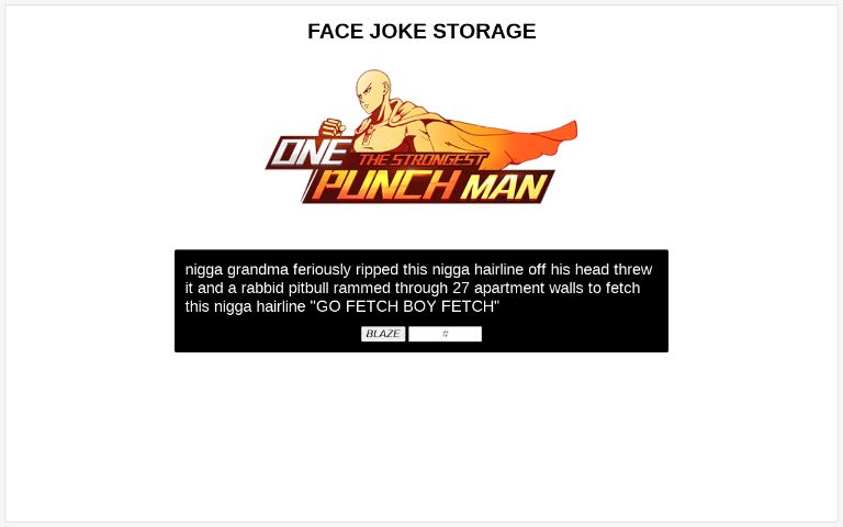 FACE JOKE STORAGE ― Perchance Generator