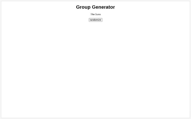 Group Generator