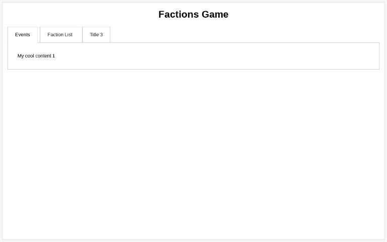 Factions Game ― Perchance Generator