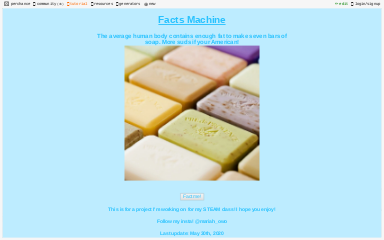 Facts Machine ― Perchance Generator