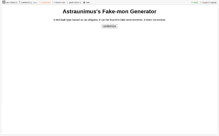 Astraunimus's Fake-mon Generator