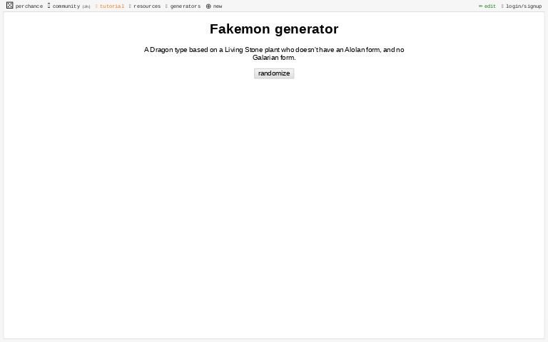 Fakemon generator