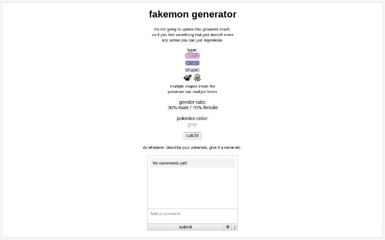 fakemon generator