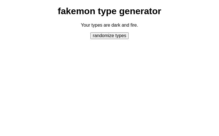 fakemon type generator