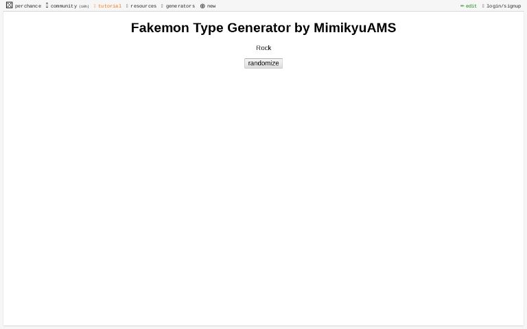 Fakemon Type Generator by MimikyuAMS
