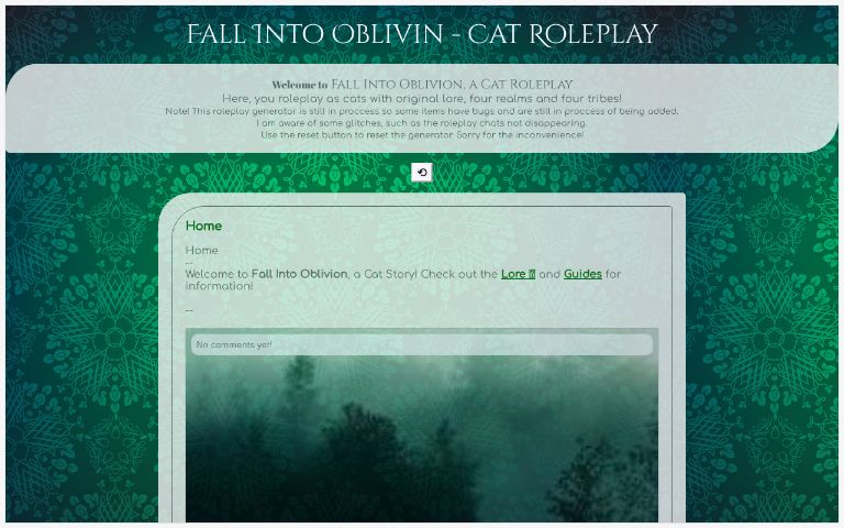Fall Into Oblivion ― Perchance Generator