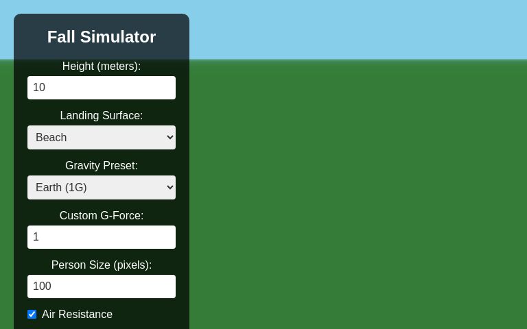 Fall Simulator ― Perchance Generator