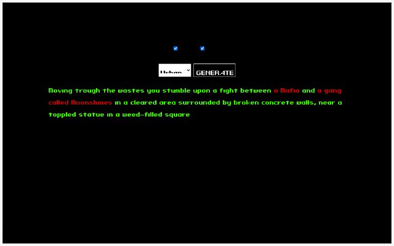FALLOUT ENCOUNTER GENERATOR