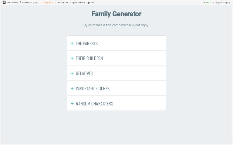 Family Generator