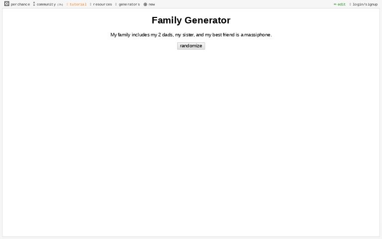 Family Generator