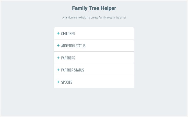 Family Tree Helper ― Perchance Generator