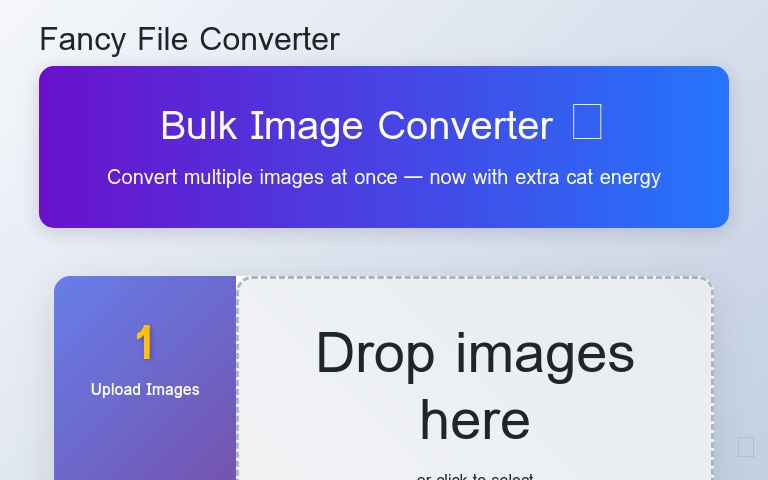 Fancy File Converter ― Perchance Generator