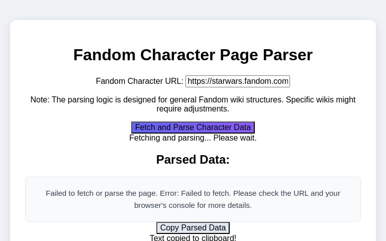 Fandom Character Page Parser ― Perchance Generator