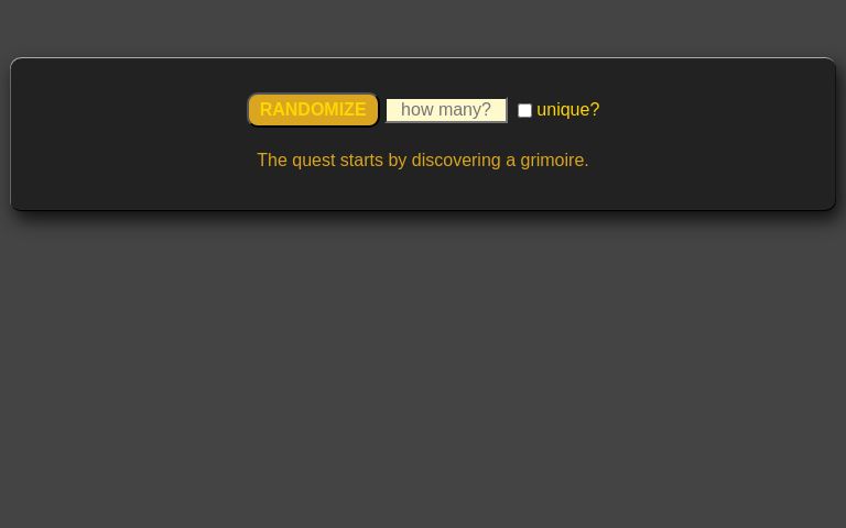 Fantasy Adventure Plot Hook ― Perchance Generator