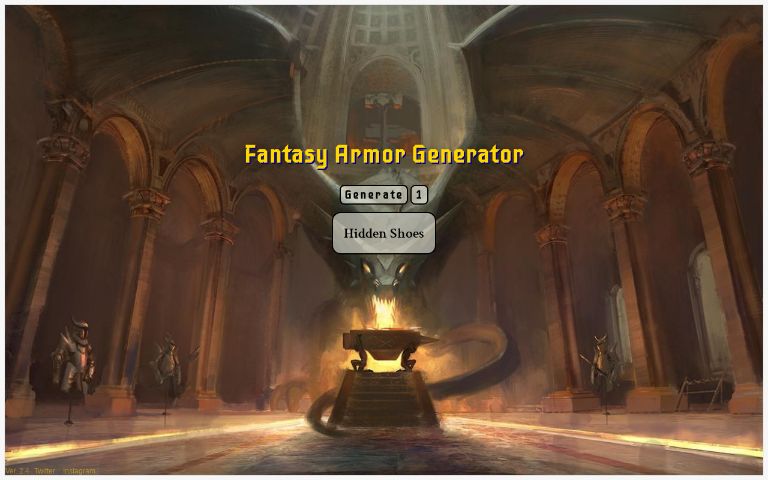 Fantasy Armor Generator