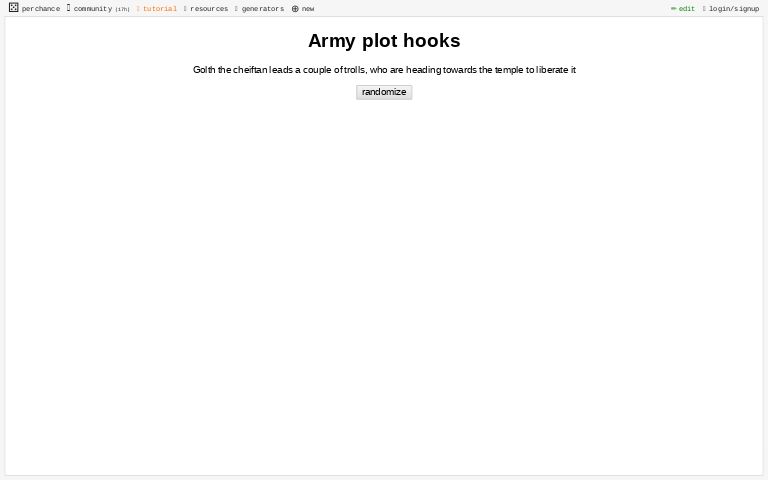 Army plot hooks ― Perchance Generator