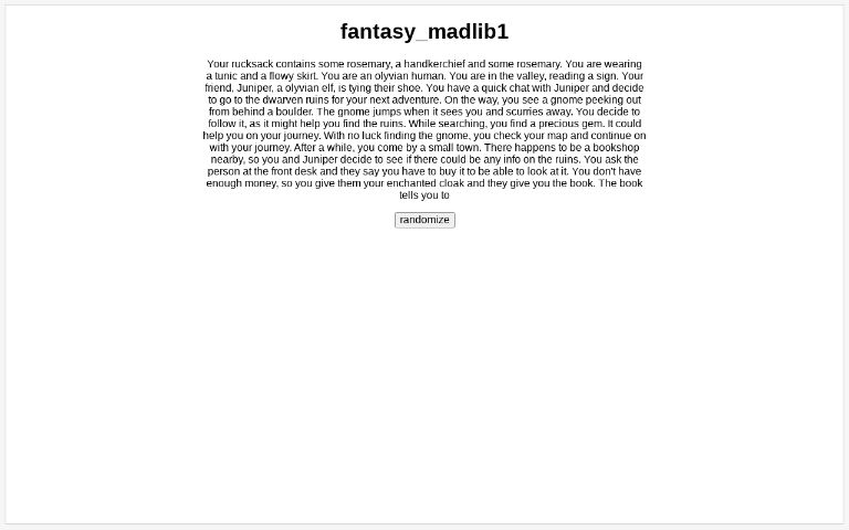 fantasy_madlib1 ― Perchance Generator