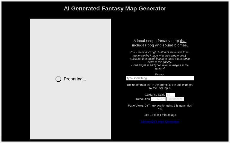 AI Generated Fantasy Map Generator